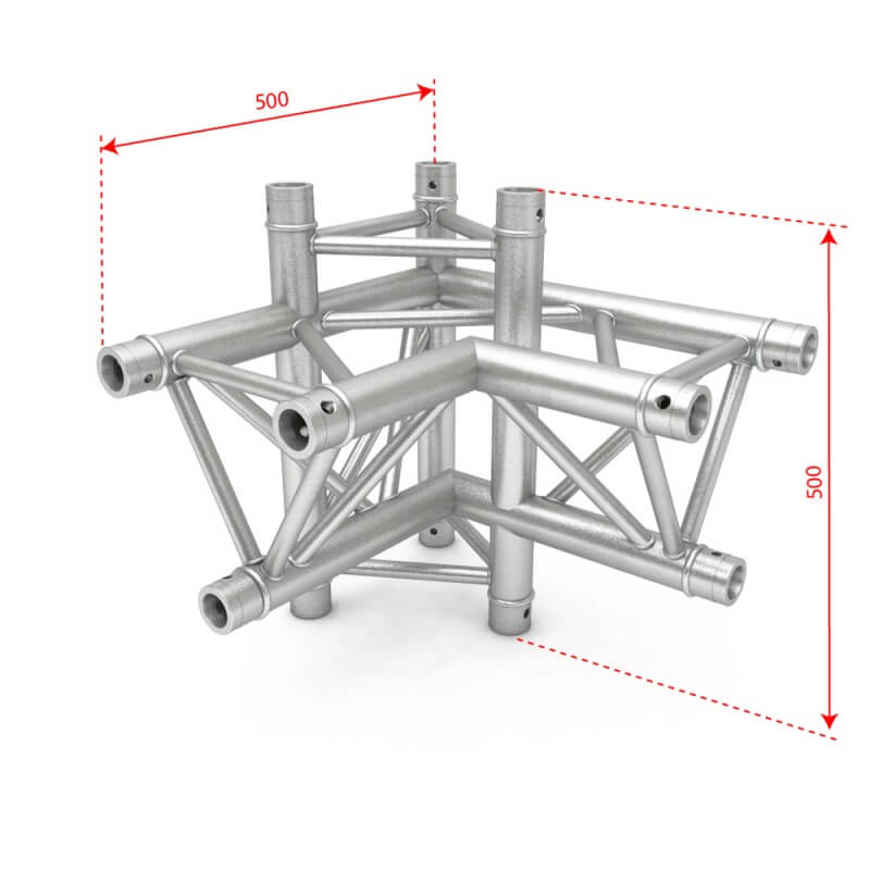 ALUSTAGE TRIO 290 4-Way Corner - Premium Aluminium Truss Connector ...